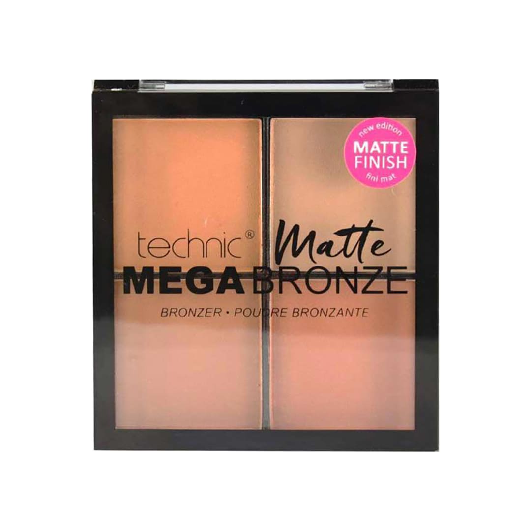 Technic Mega Bronze Matte Finish Bronzer And Contour Palette 11.2g